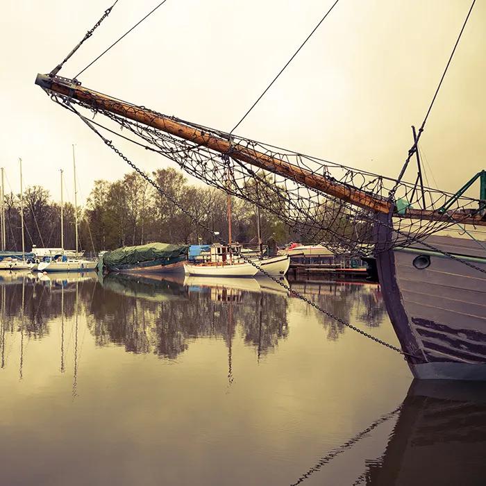 World-famous locks in the Göta Canal