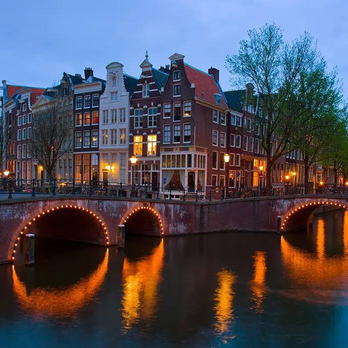 Cruising on the Amsterdam canals